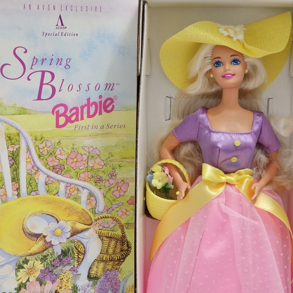 Barbie | Other | Nib 995 Avon Exclusive Spring Blossom Barbie Vintage ...